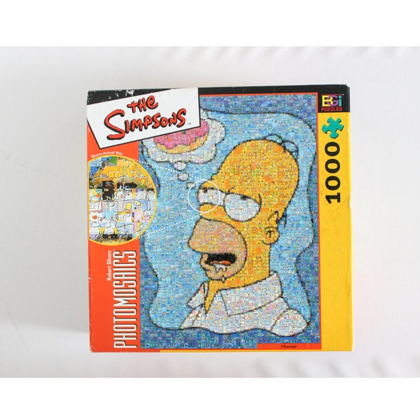 The Simpsons Photomosaic Puzzle - Etsy