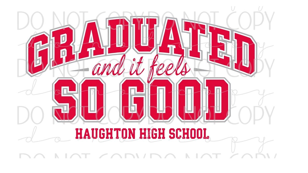 Haughton High School Graduation SVG: Red & Gray Collegiate Design (PNG ...