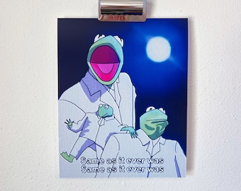 Kermit the Frog/david Byrne/talking Heads "once in a Lifetime" Art ...