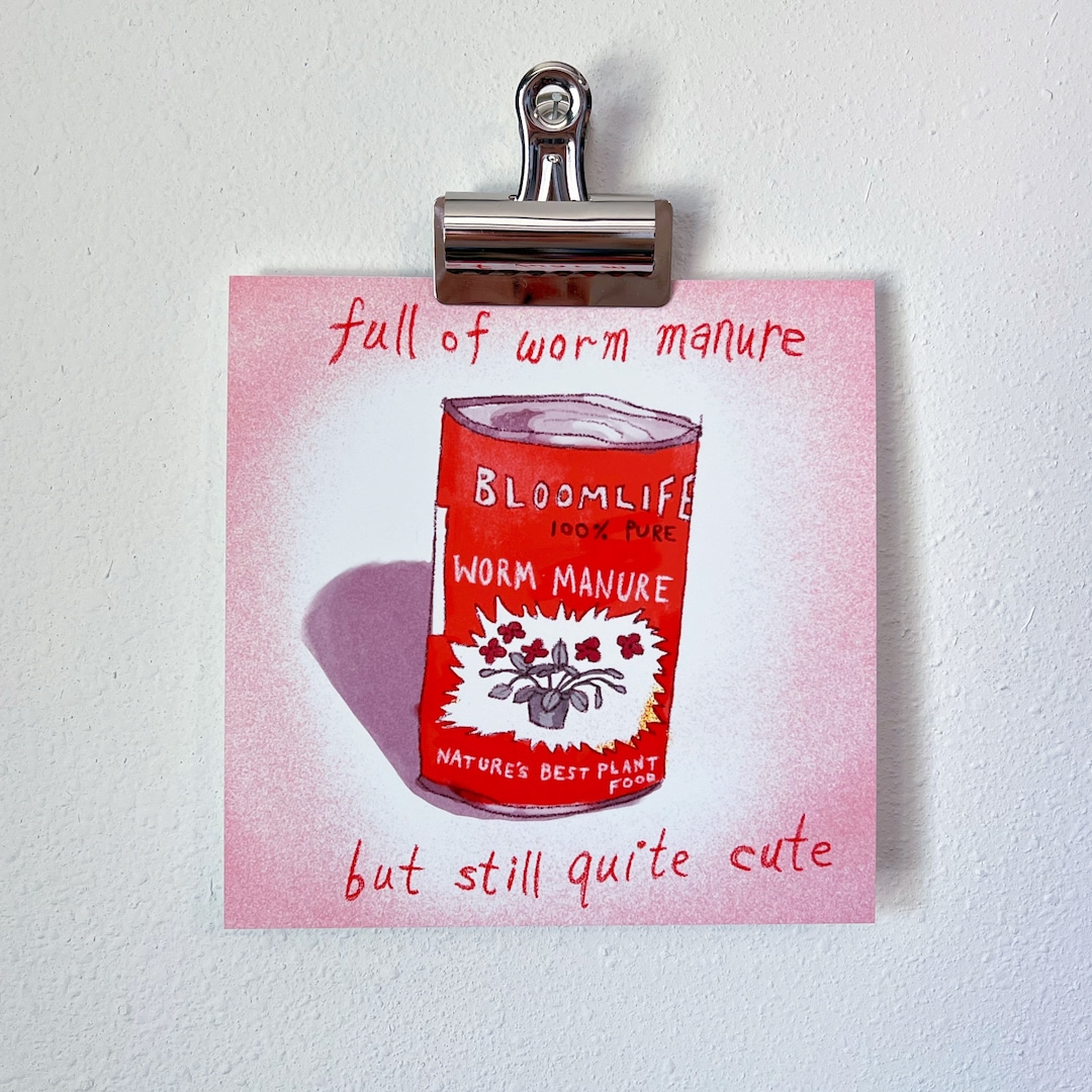 Worm Manure Art Print - Etsy