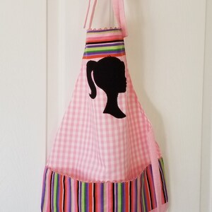 Little Girls Pink Barbie Apron - Etsy