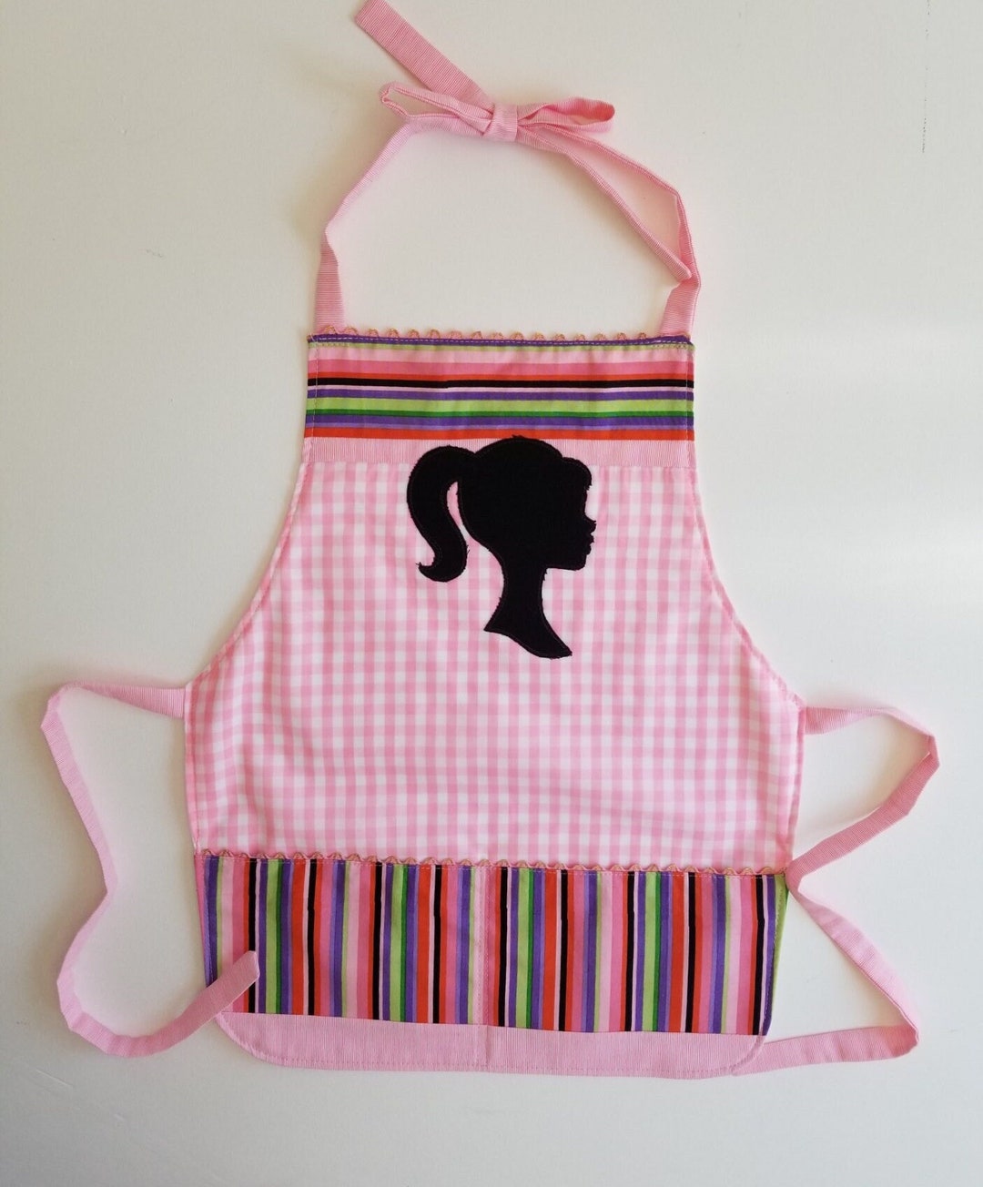 Little Girls Pink Barbie Apron - Etsy