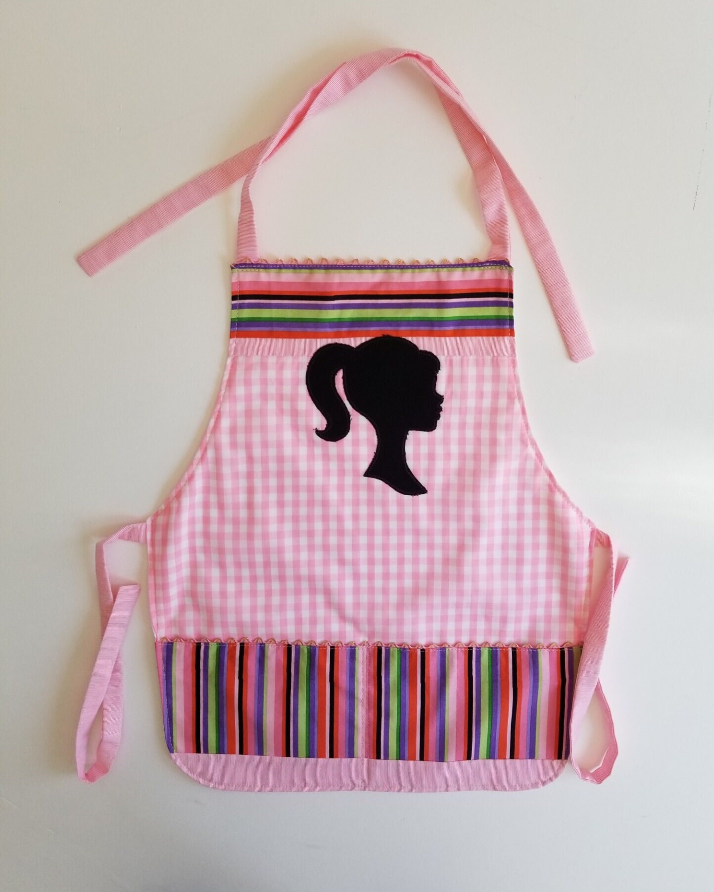 Little Girls Pink Barbie Apron - Etsy