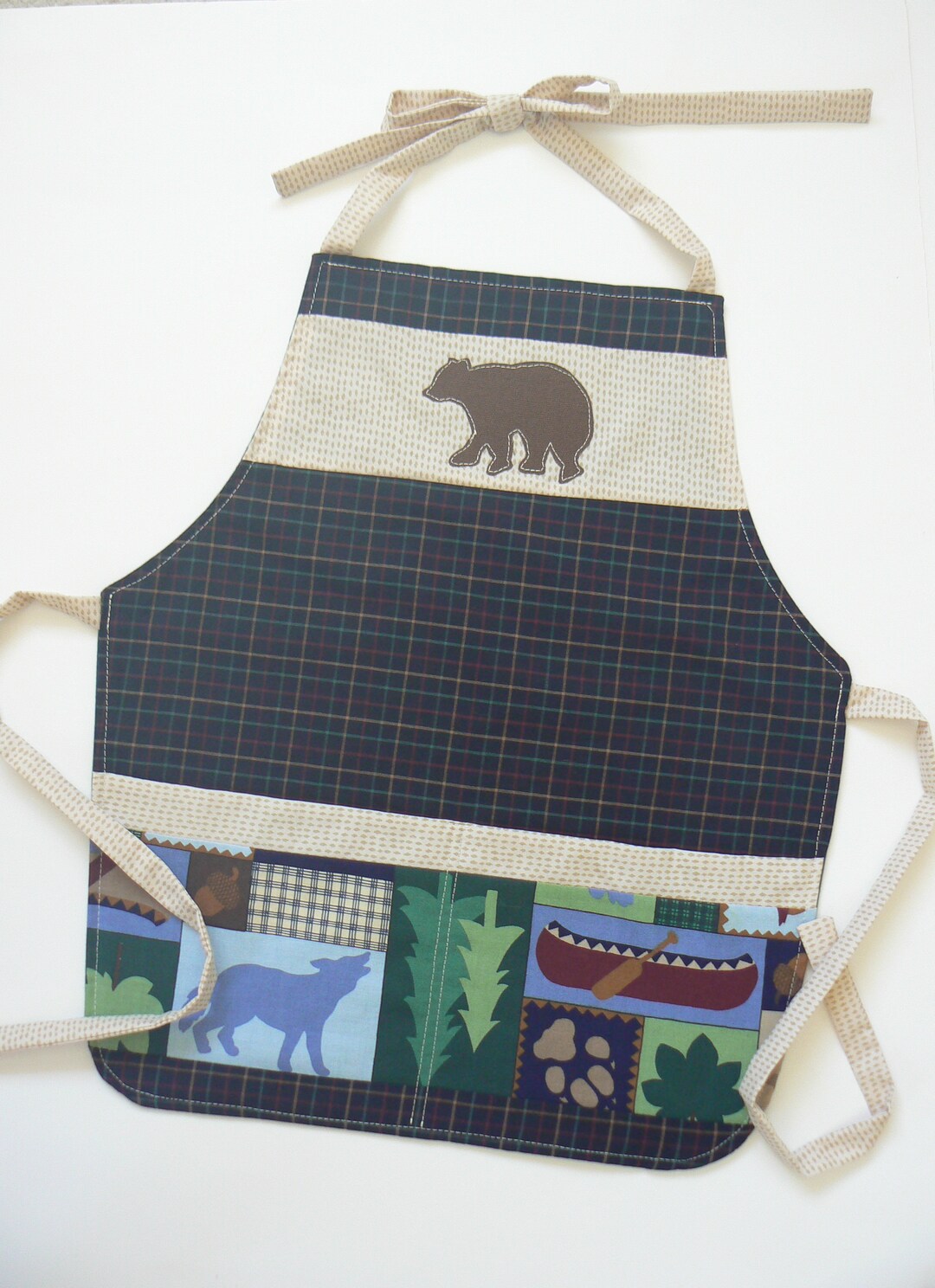 Wilderness Apron, Camping Apron, Child's Apron, Fishing Apron - Etsy