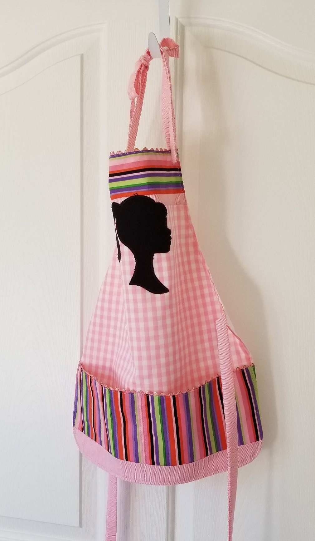 Little Girls Pink Barbie Apron - Etsy