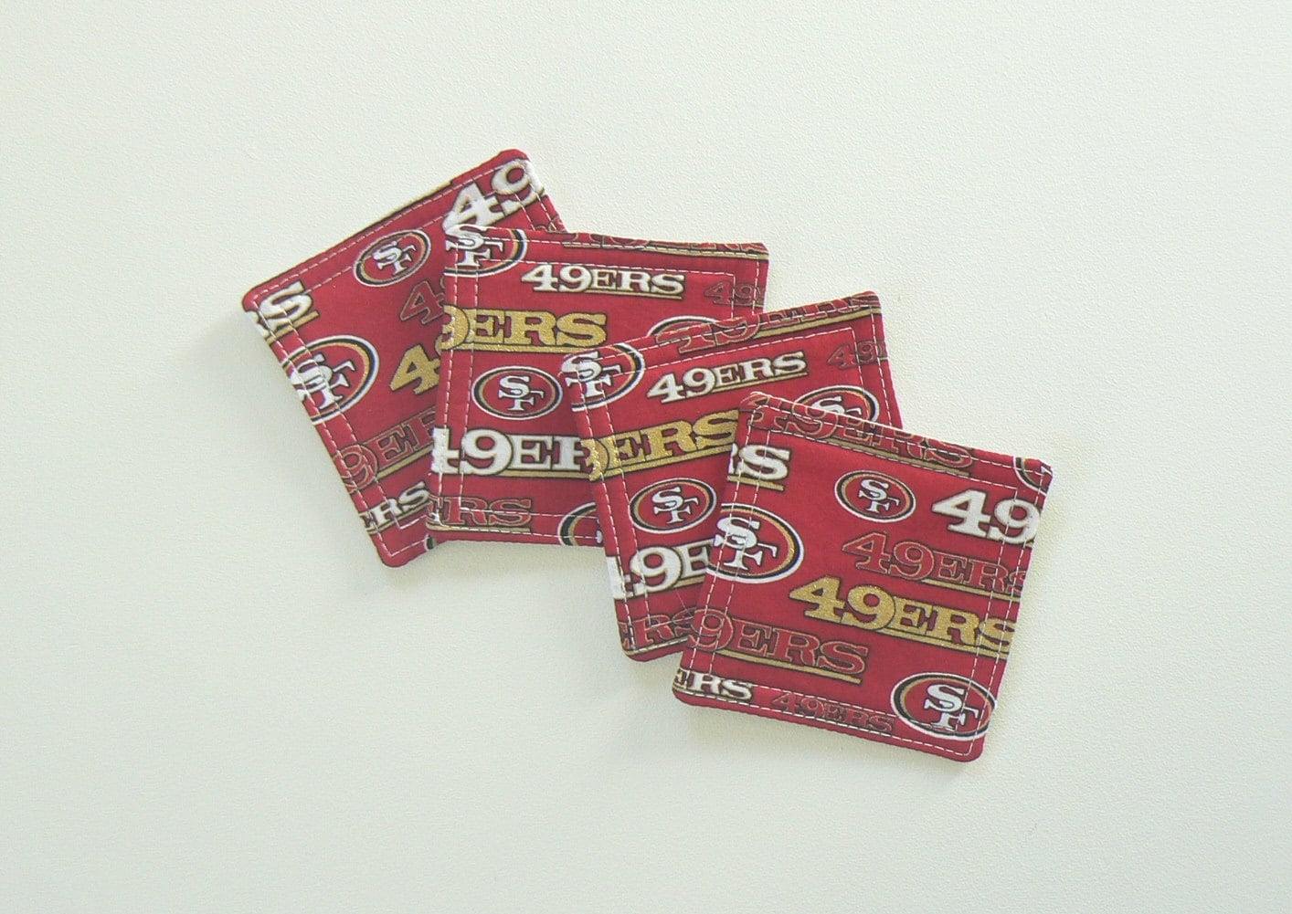 San Francisco 49ers Red and Gold Coasters - Etsy
