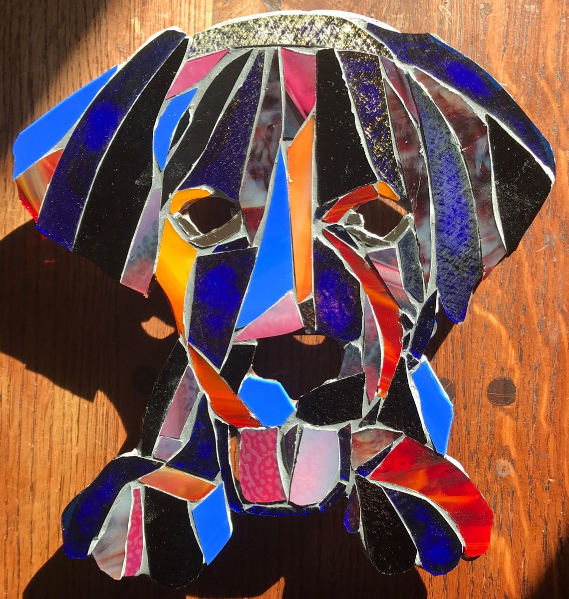 Puppy Dog Mosaic Art - Etsy