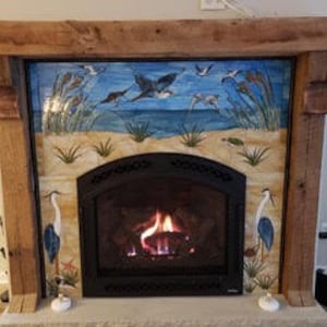 CUSTOM Fireplace Mosaic - Made to Order - You Customize Your Own Design ...