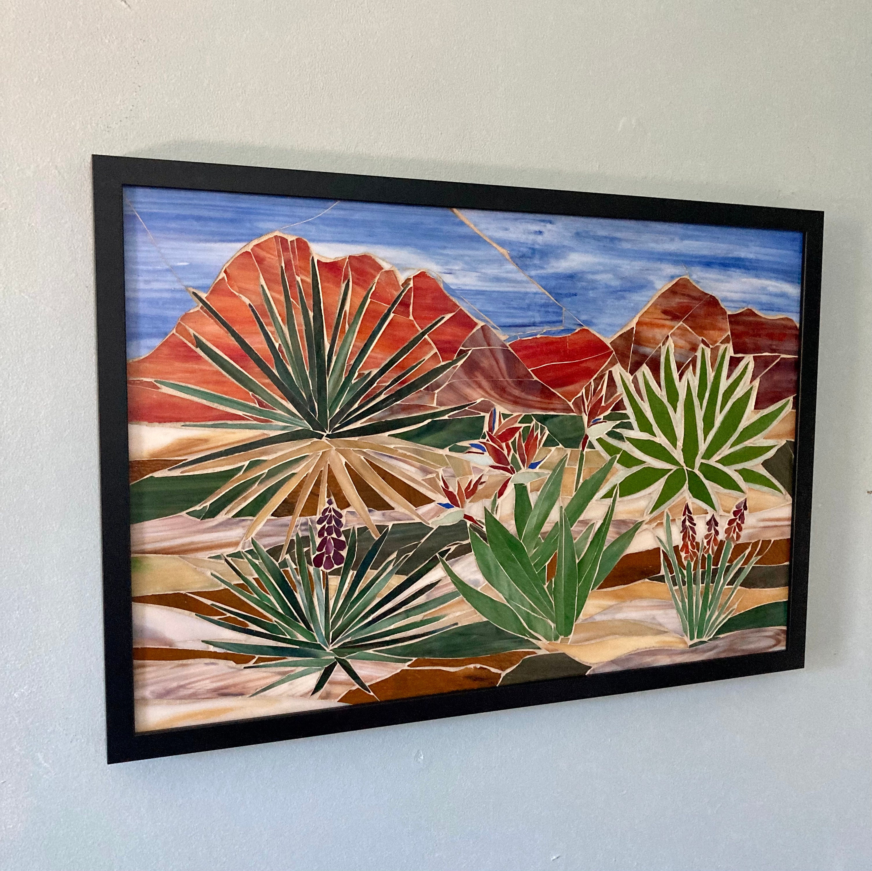 Striking Desert Southwest Landscape Mosaic Wall Art - Etsy