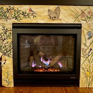 CUSTOM Fireplace Mosaic - Made to Order - You Customize Your Own Design ...
