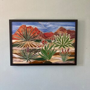 Striking Desert Southwest Landscape Mosaic Wall Art - Etsy
