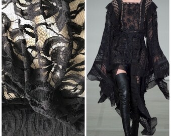 Designer lace fabric | Etsy