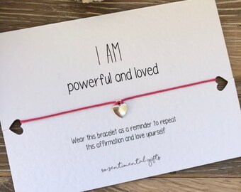 Affirmation bracelet | Etsy