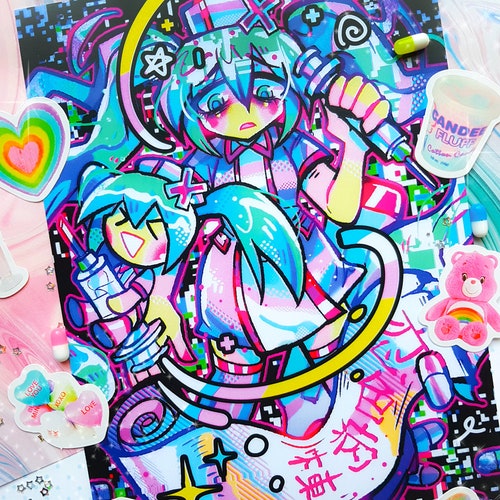 Hatsune Miku: Print A5/A6 - Etsy