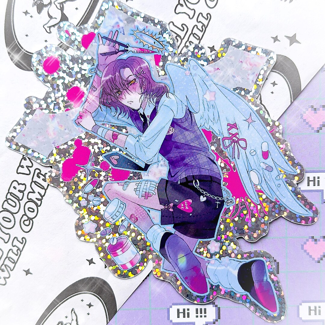 Menhera Boy Vinyl Sticker - Etsy