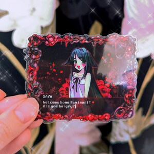 Saya No Uta Transparent Vinyl Sticker - Etsy