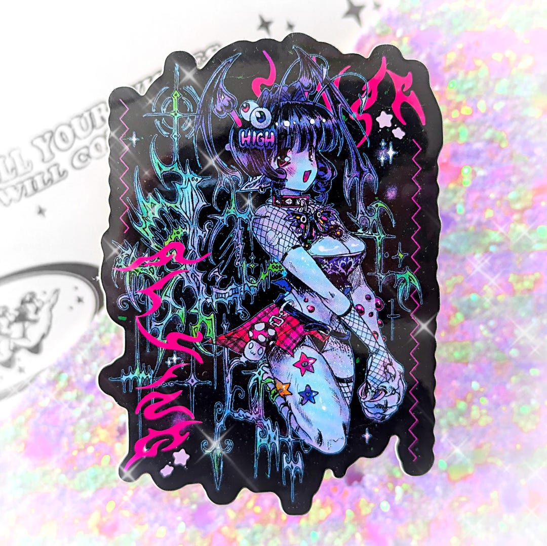 Cyber Sigilism Fairy Vinyl Sticker - Etsy
