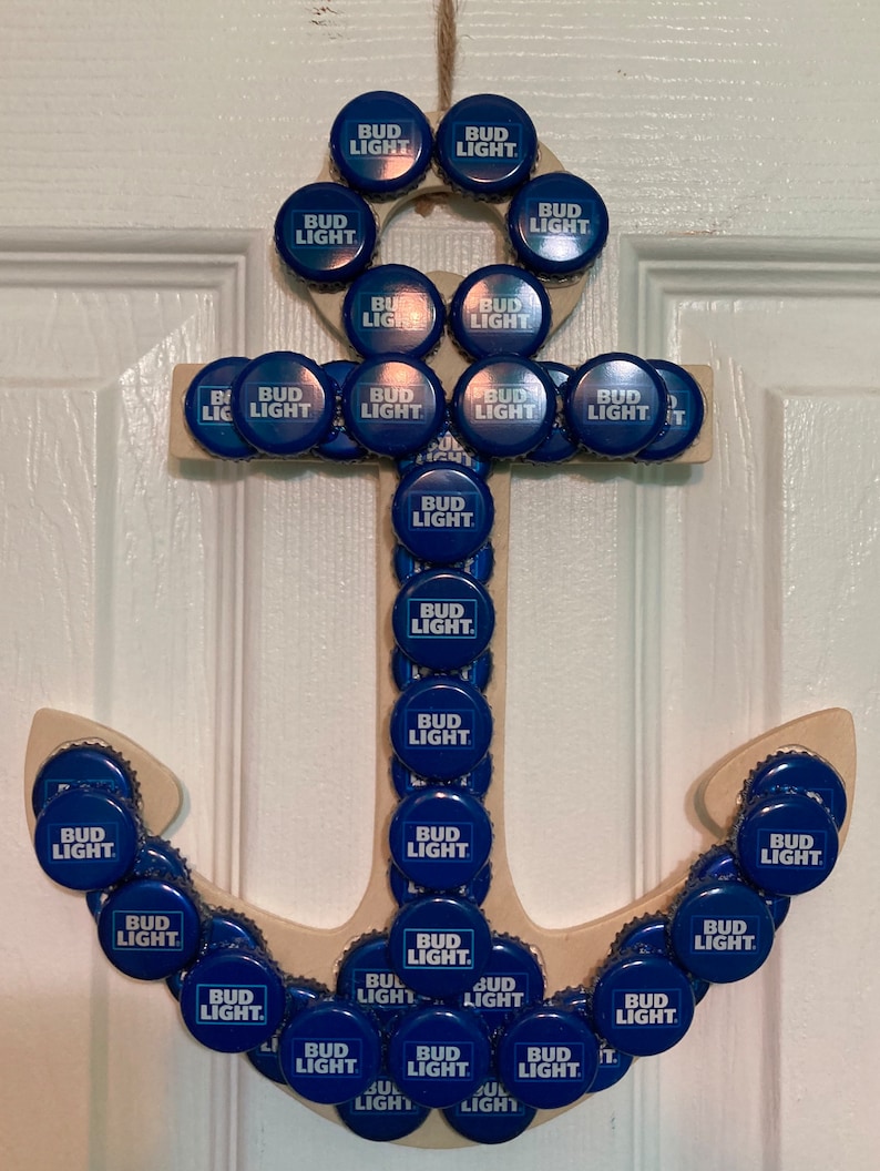 Blue Bottle Cap Anchor - Etsy
