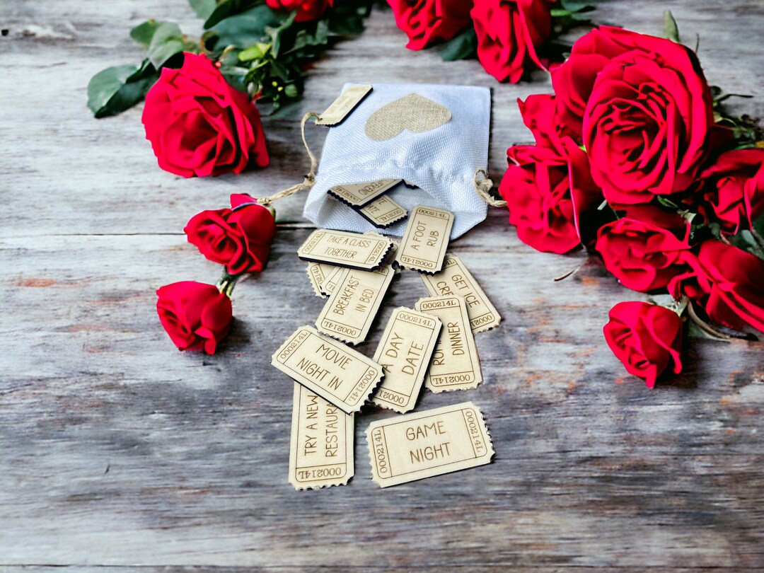 Date Night Custom Tokens | Valentines Anniversary Gift | Wedding Gift ...