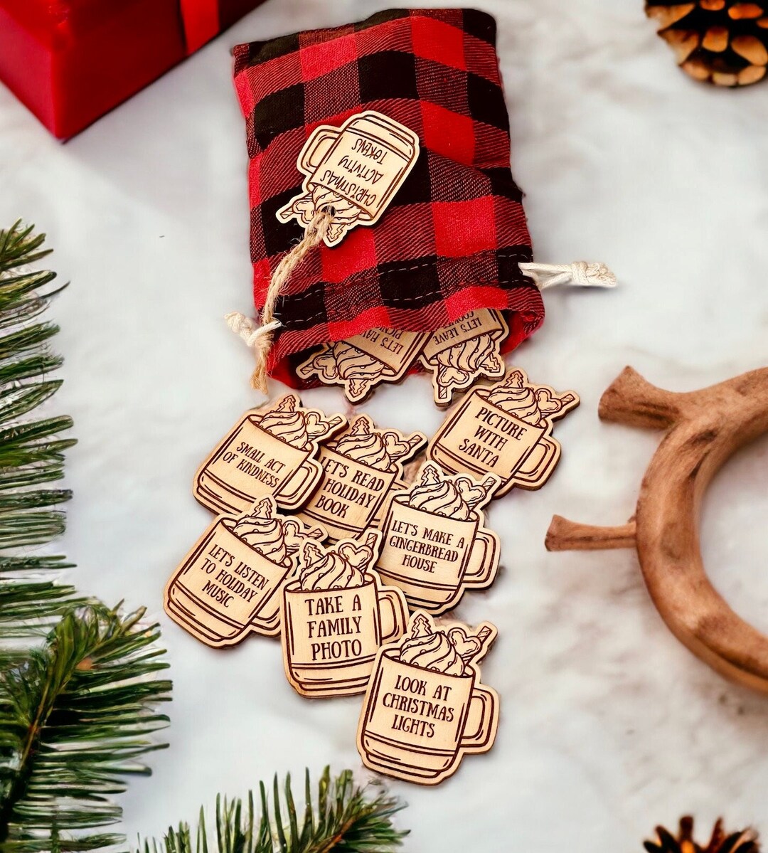 Christmas Activity Tokens | Christmas Tokens | Christmas Advent ...