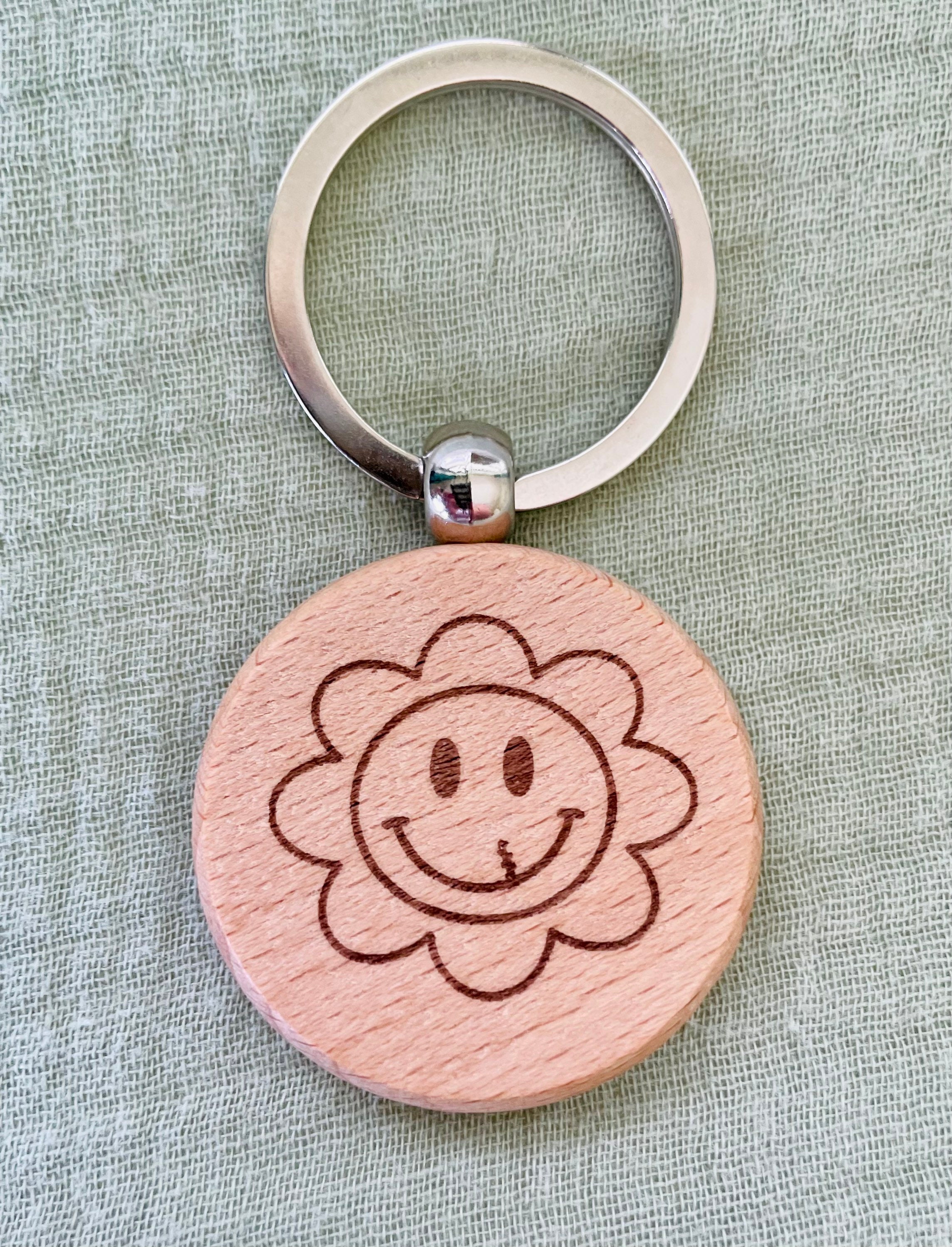 Wooden Cleft Keychain Wooden Keychain Custom Keychain Cleft - Etsy