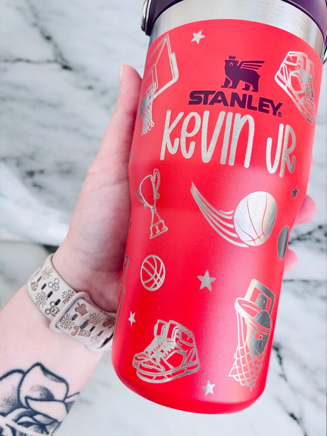 Basketball Custom Stanley | Personalized Sports Tumbler | Custom Kids ...
