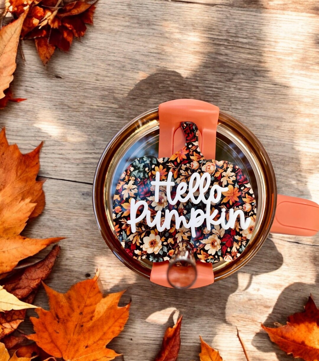 Hello Pumpkin Stanley Topper | Fall Pumpkin Spice Stanley Topper ...