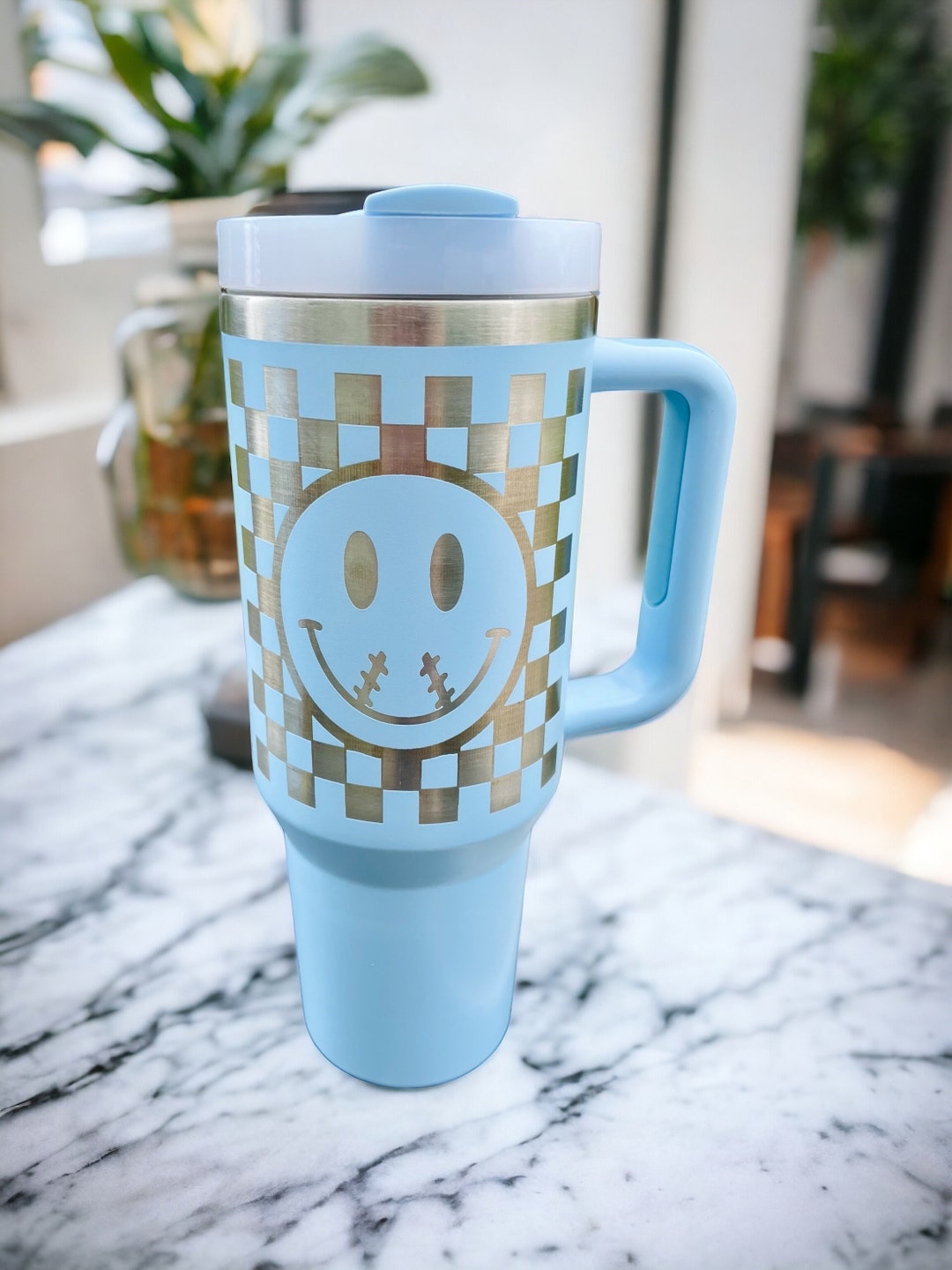 Cleft Smile Checkered Engraved Tumbler | Cleft Warrior | Cleft Lip ...