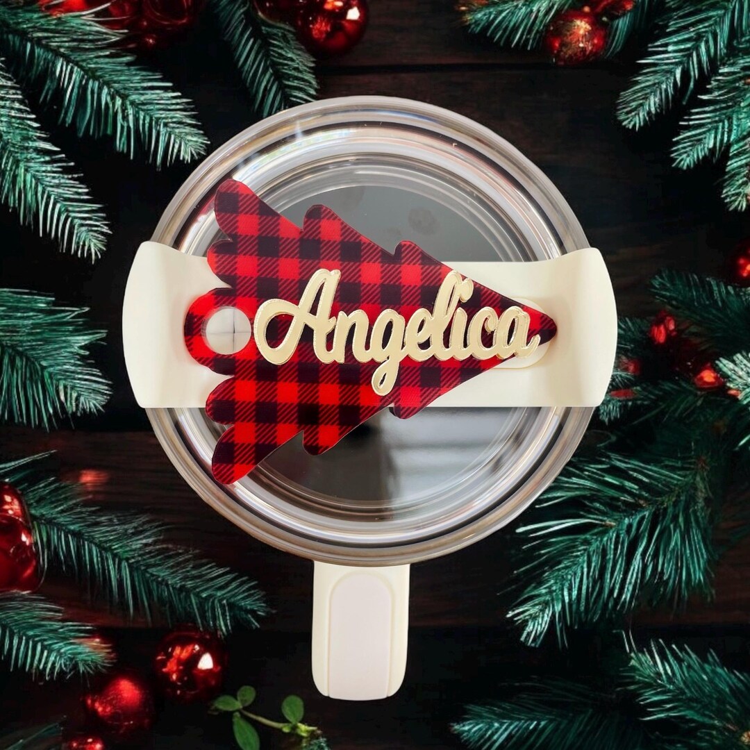 Buffalo Plaid Tree Stanley Topper | Christmas Stanley Topper | Stanley ...