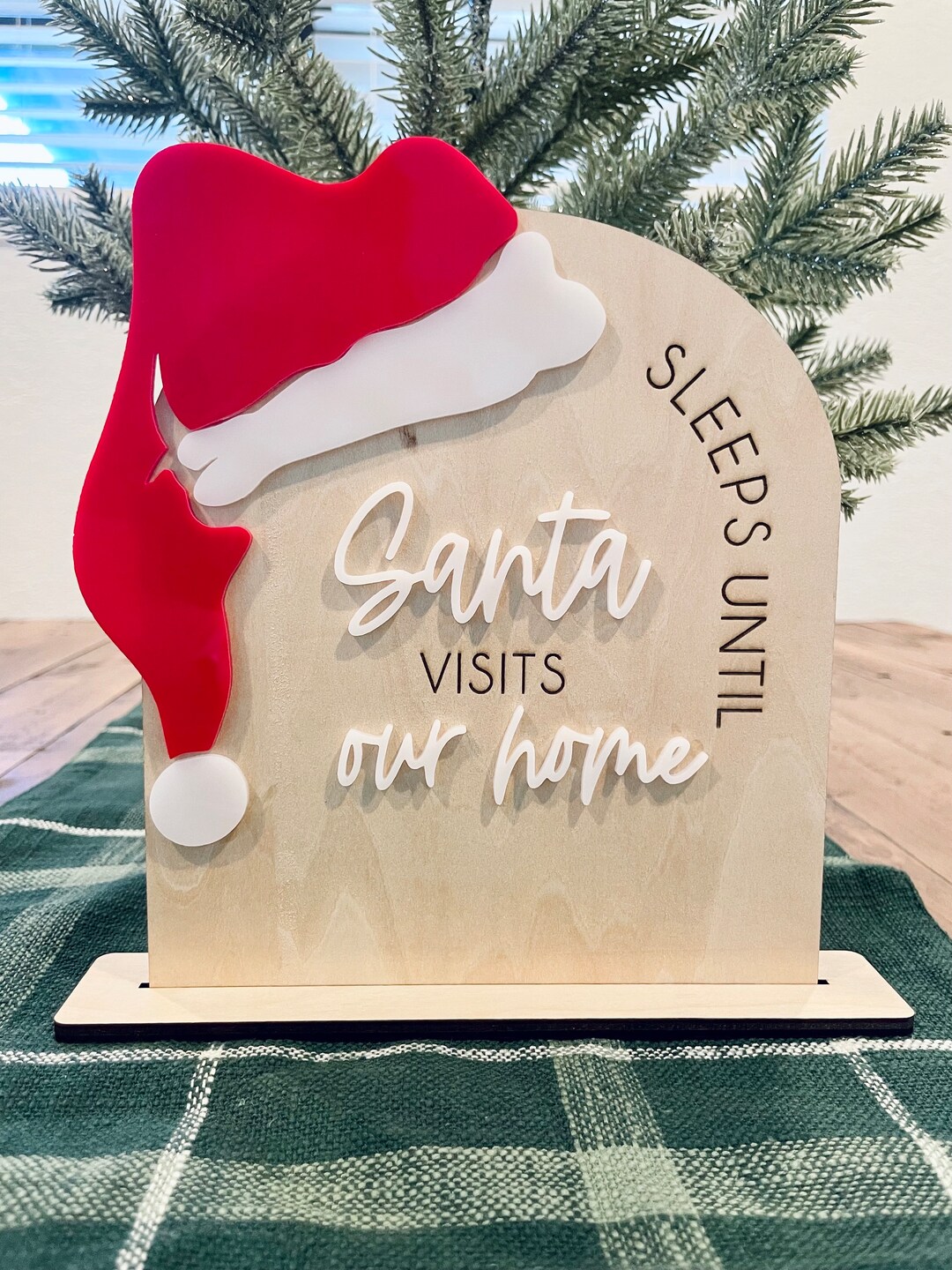 Christmas Countdown Board Santa Countdown Board Dry Erase Countdown ...