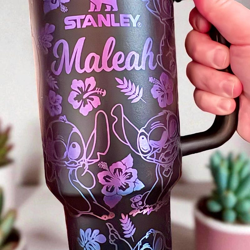 Pink Stitch Straw - Etsy