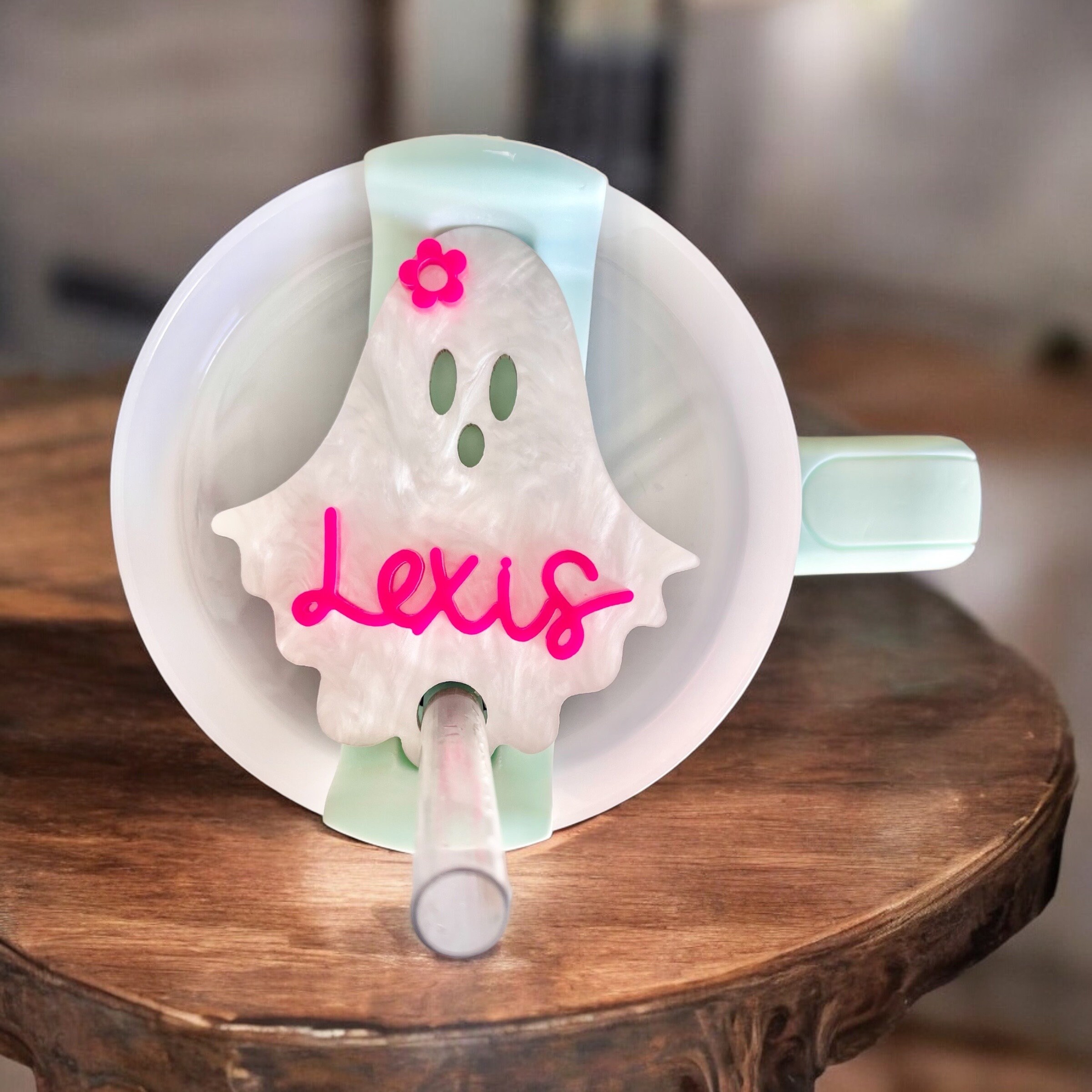 Ghost Spooky Stanley Topper | Halloween Name Tumbler Topper | Spooky ...