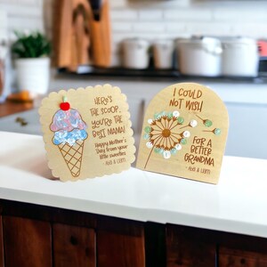 DIY Ice Cream Fingerprint Sign | DIY Mothers Gift | Mothers Day Sign ...
