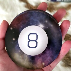 Magic 8 Ball Round Circle Oracle Tarot Card Deck Divination Tool ONYX ...
