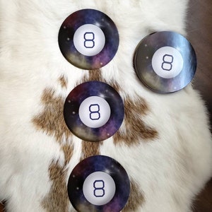 Magic 8 Ball Round Circle Oracle Tarot Card Deck Divination Tool ONYX ...