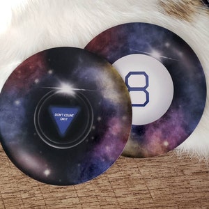 Magic 8 Ball Round Circle Oracle Tarot Card Deck Divination Tool ONYX ...