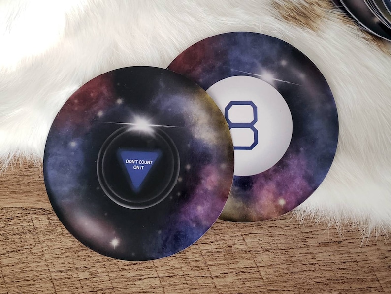 Magic 8 Ball Round Circle Oracle Tarot Card Deck Divination | Etsy
