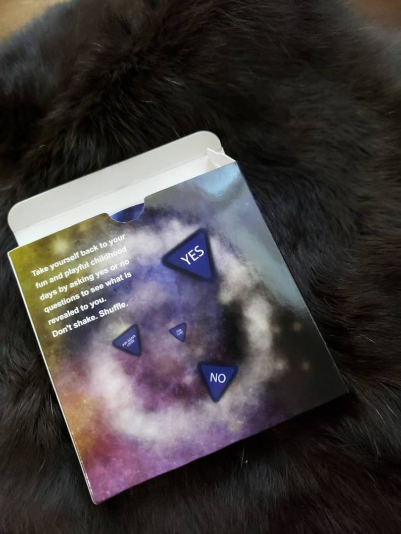 Magic 8 Ball Round Circle Oracle Tarot Card Deck Divination Tool ONYX ...