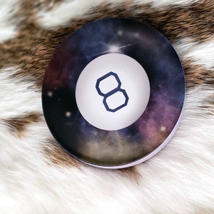 Magic 8 Ball Round Circle Oracle Tarot Card Deck Divination Tool ONYX ...