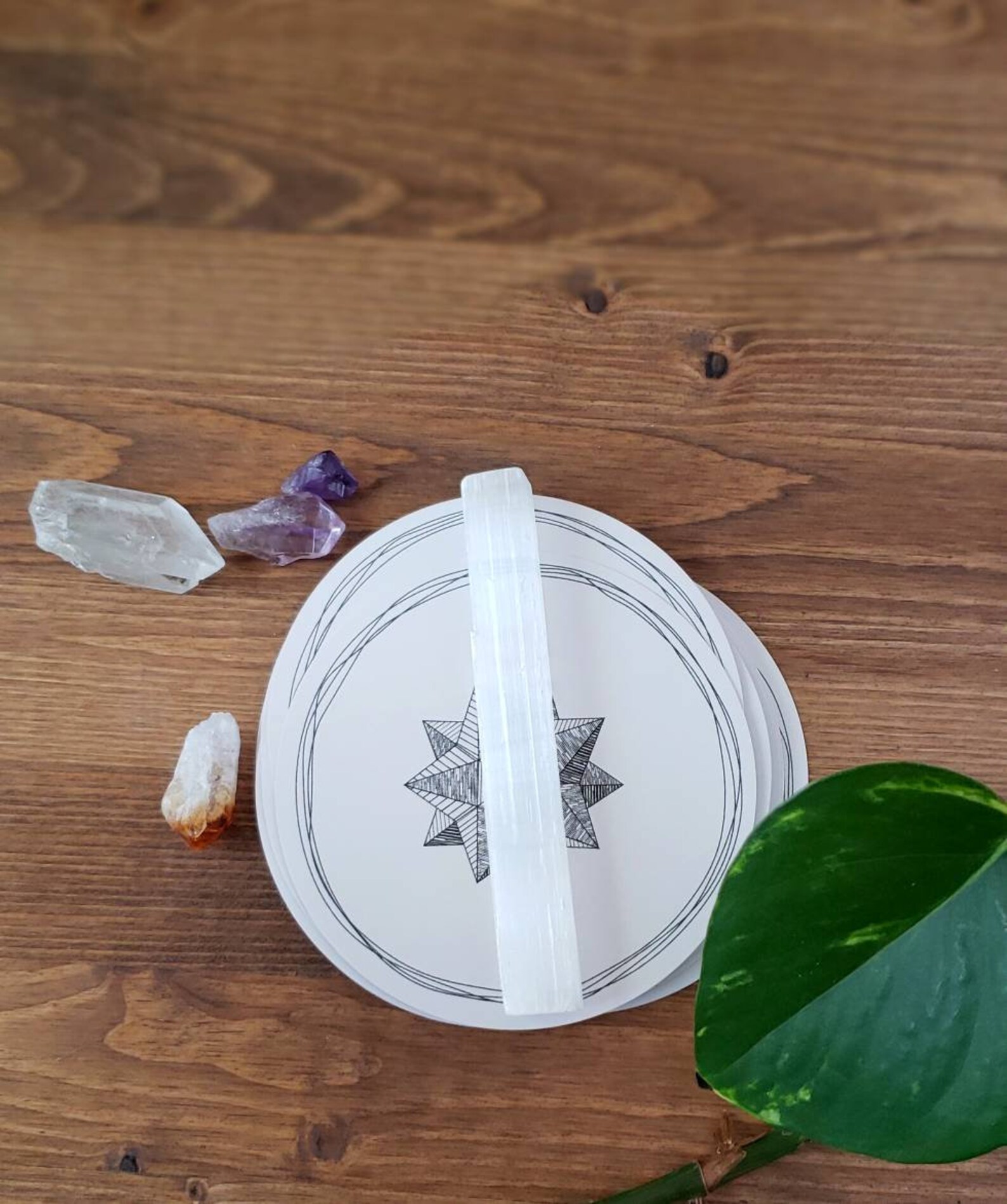 Rune Oracle Tarot Card Deck Round Circle Divination Tool, Zodiac ...