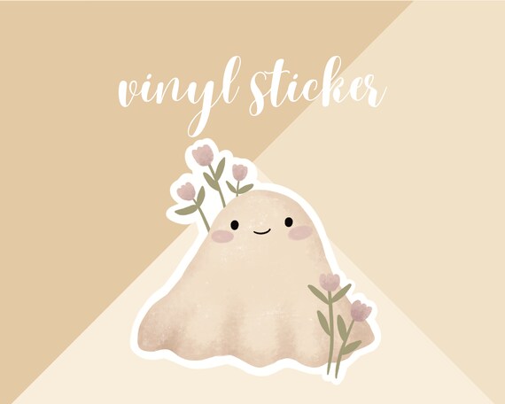 Ghosts Sticker Flake Vinyl Ghost Sticker Die Cut Glossy - Etsy