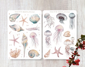 Ocean Sticker Sheet - Etsy