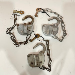 Lot of 3 ADLAKE Ppu , Pcrr Penn Central Railroad, Eje Elgin Joliet ...