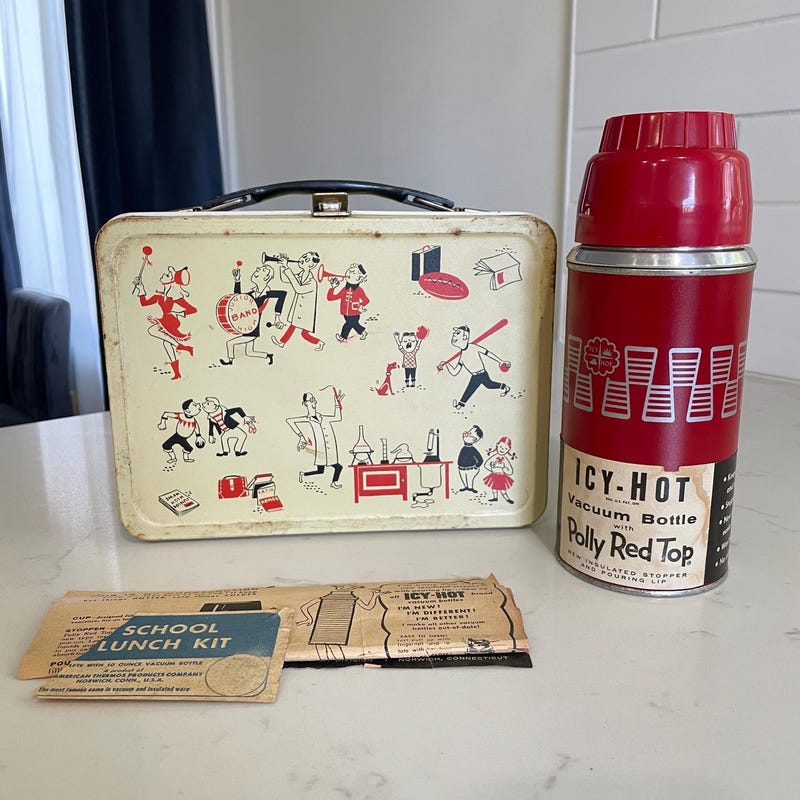 1950s Lunch Box - Etsy