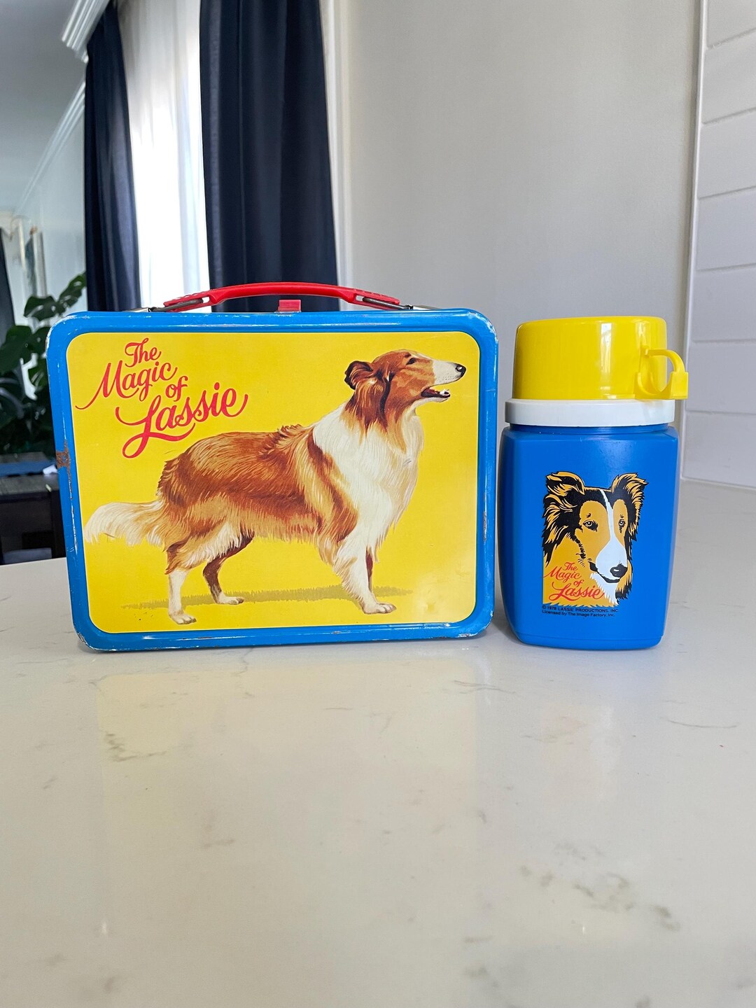 The Magic of Lassie Lunchbox With Thermos 1978 by King Seeley Lunch Box ...
