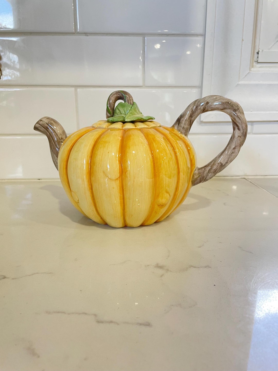 Fitz and Floyd Vintage Vegetable Garden Teapot Autumn Bounty Teapot ...