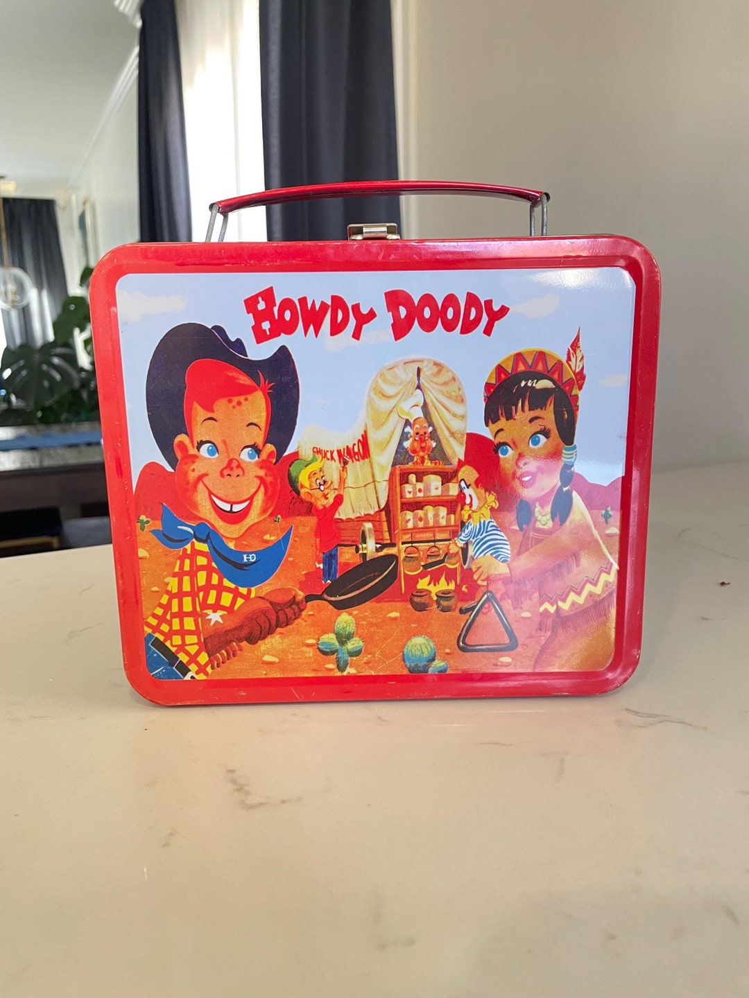 1954 Howdy Doody Reproduction by G Whiz Metal Kid's Lunch Box No ...