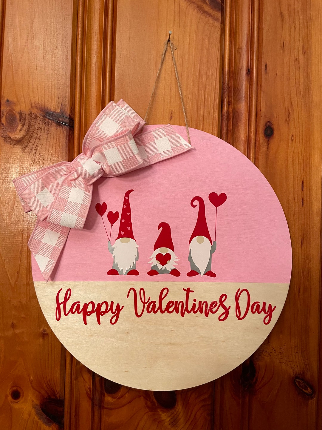 Happy Gnome Valentines Day Gnome Hearts Pink Valentines Day Love ...