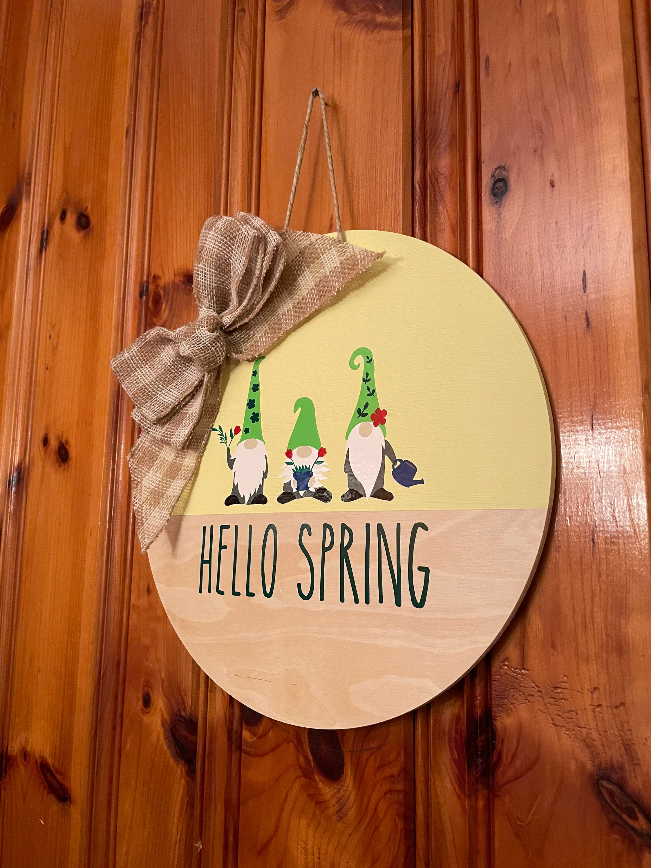 Hello Spring Gnomes Gnomes With Spring Flowers Gnomes Ready for Spring ...