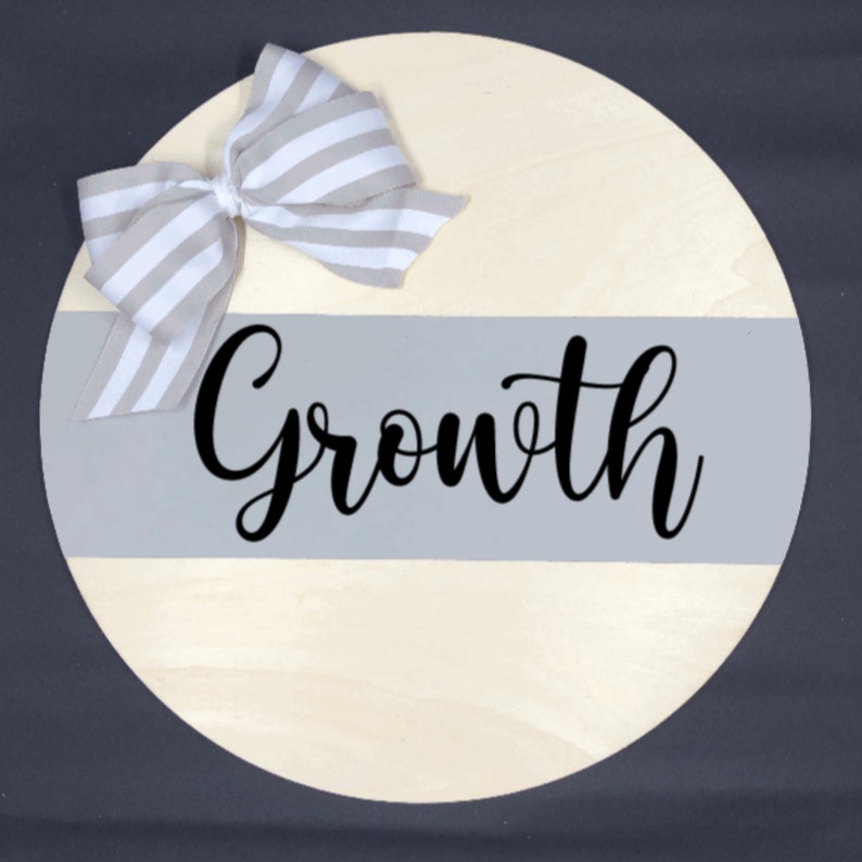 Growth New Years Inspirational Word Sign 2021 Round Wood - Etsy